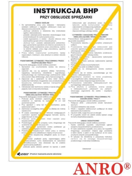 ZNAK BEZPIECZEŃSTWA ANRO > e-BHPsklep.pl